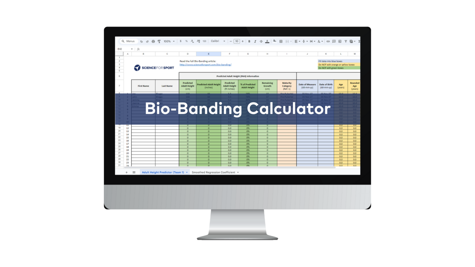 Bio-banding calculator